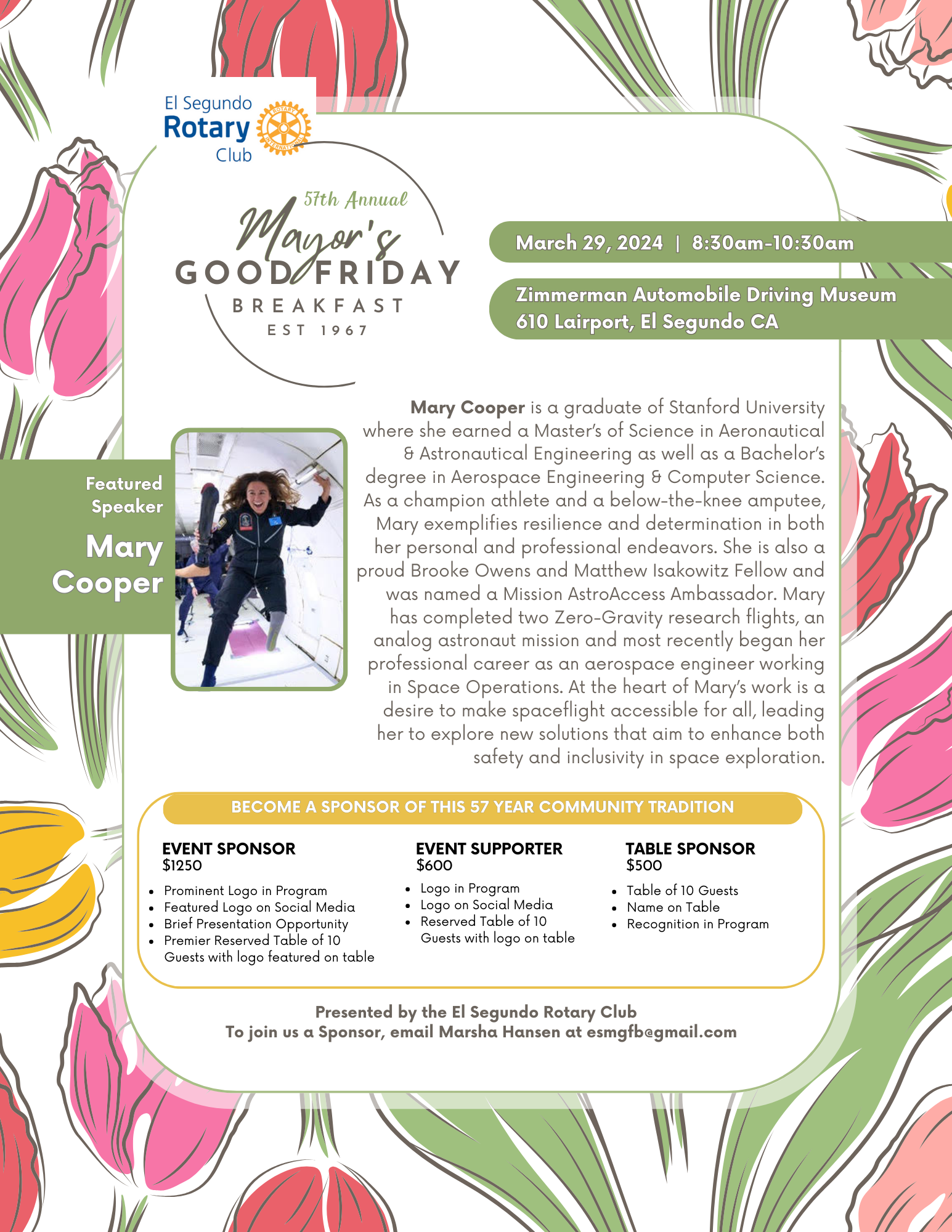 Mayor's Good Friday Breakfast SPONSOR | El Segundo Rotary Club
